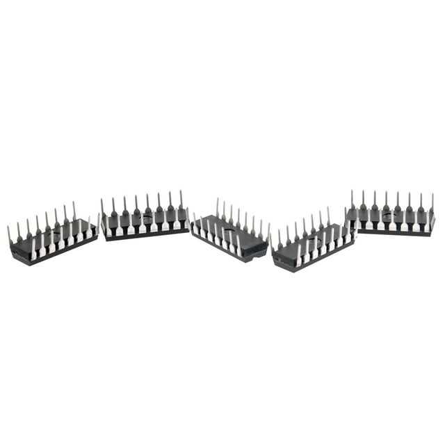 5pcs L293d Dip 16 Pin Ic Stepper Controllers Black