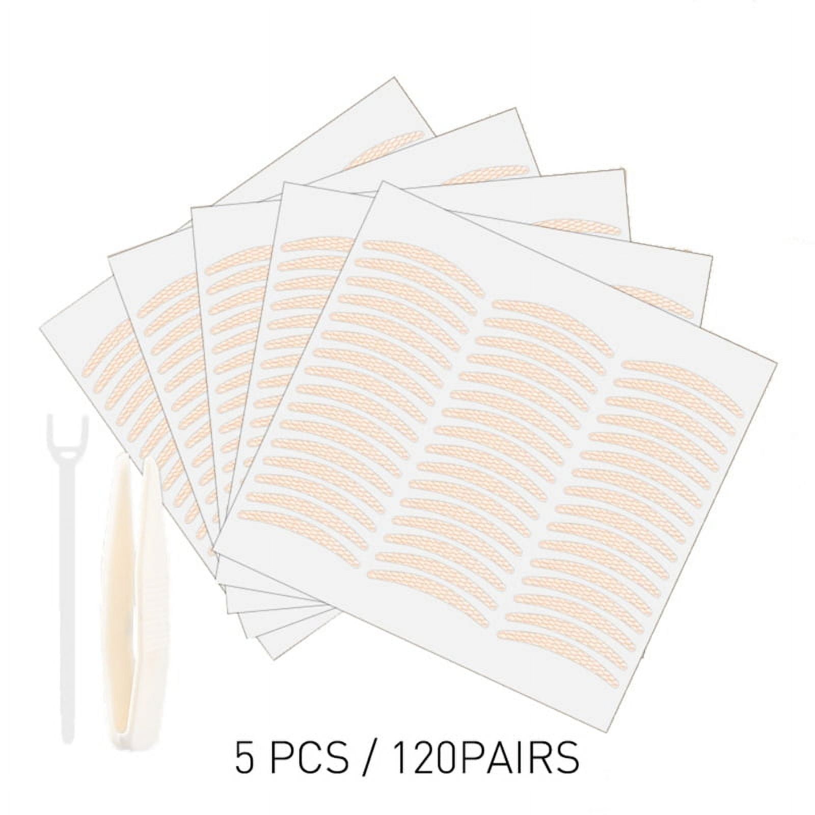 5pcs Lace Double Eyelid Stickers Natural Invisible Double Eyelid Tape ...