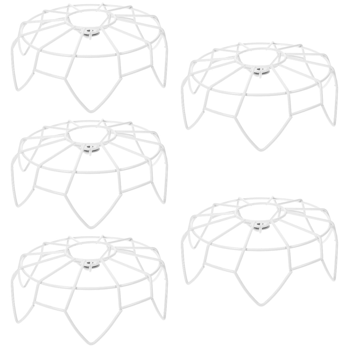 5pcs Lamp Shade Frame Metal Lampshade Rack Table Lamp Shade Frame DIY ...