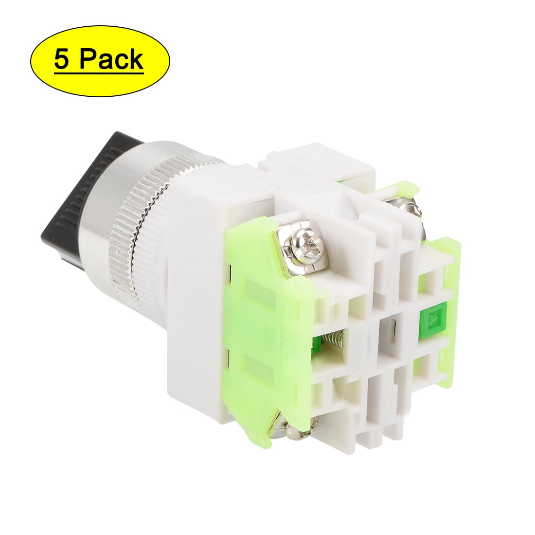 5pcs Latching Lock 3 Positions Rotary Selector Select Switch DPST 10A ...