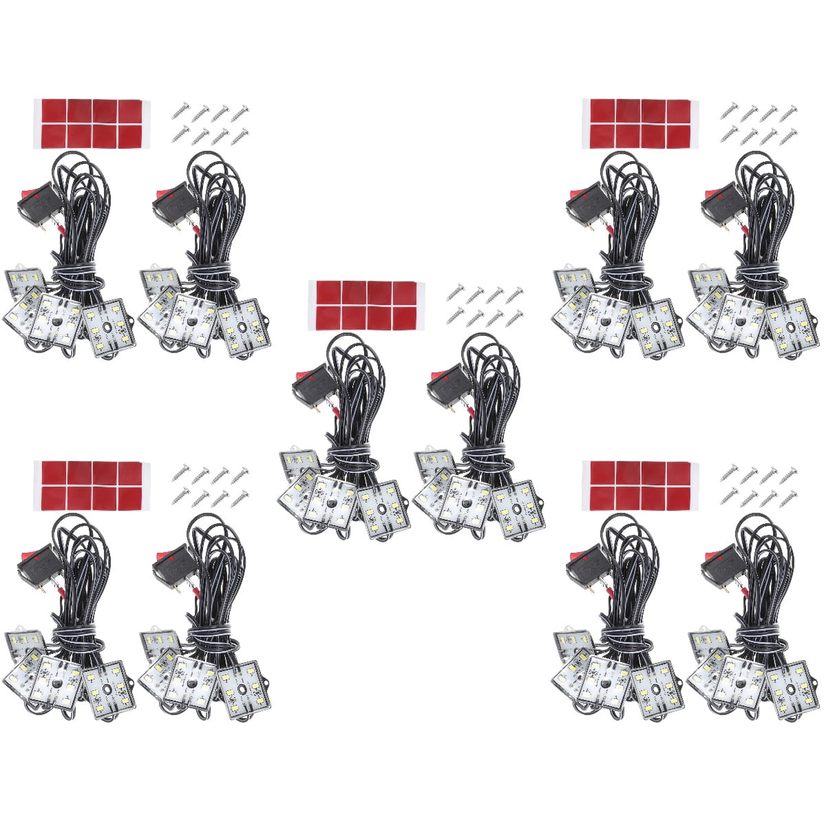 5pcs Led Camper Light 48 LEDs Strip Light 12v Led Light Strip RV Truck ...