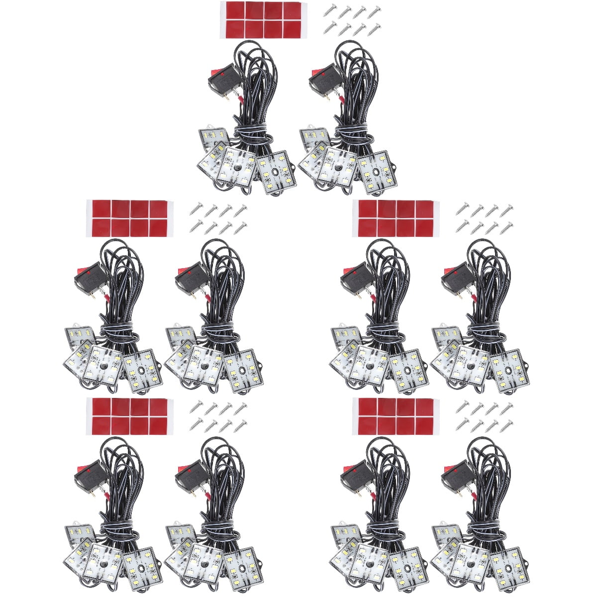 5pcs Led Camper Light 48 LEDs Strip Light 12v Led Light Strip RV Truck ...