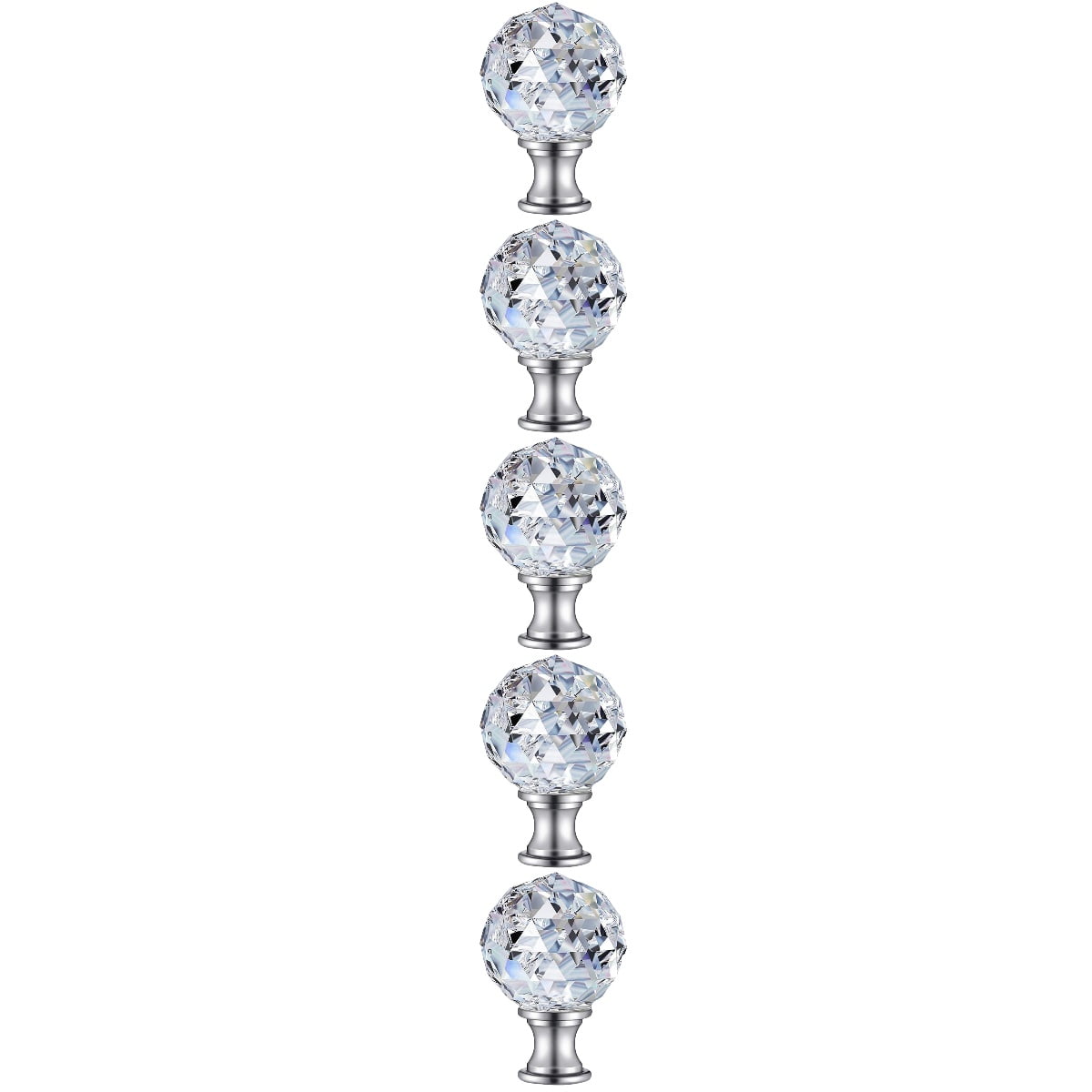 5pcs Light Screw Cap Lamp Shade Holder Harp Crystal Decorative Light ...