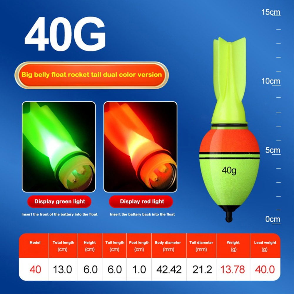 5pcs Light Stick EVA Fishing Float Casting Eye-grabbing Luminous Float ...