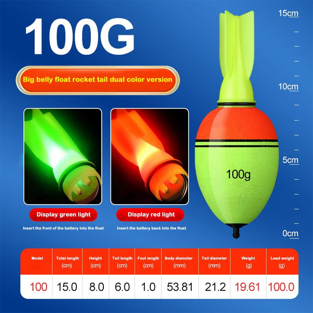5pcs Light Stick EVA Fishing Float Casting Eye-grabbing Luminous Float ...