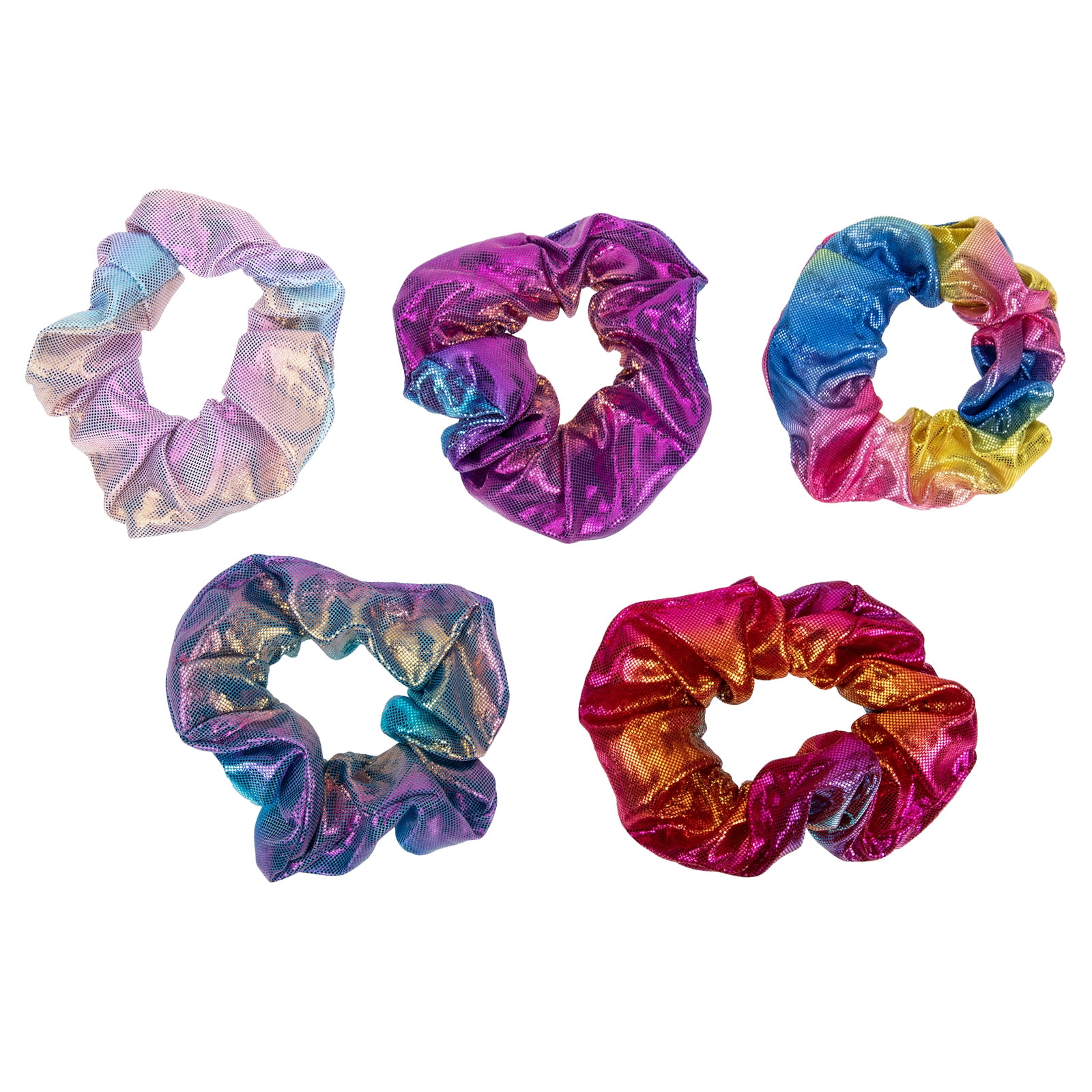5pcs Light Up Scrunchies LED Light Hair Scrunchies Glow In The Dark ...