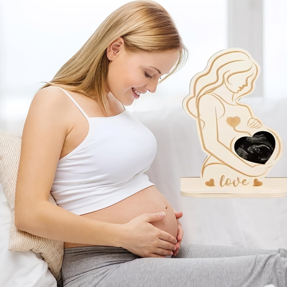 5pcs Love Ultrasound Picture Frames Wooden Sonogram Picture Frame ...