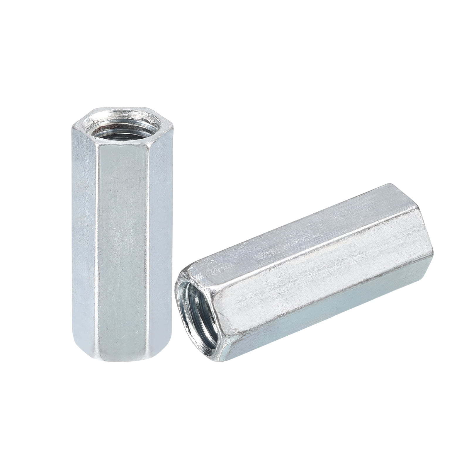 5pcs M12x19x40mm Coupling Nuts - Galvanized Carbon Steel Hex Threaded ...