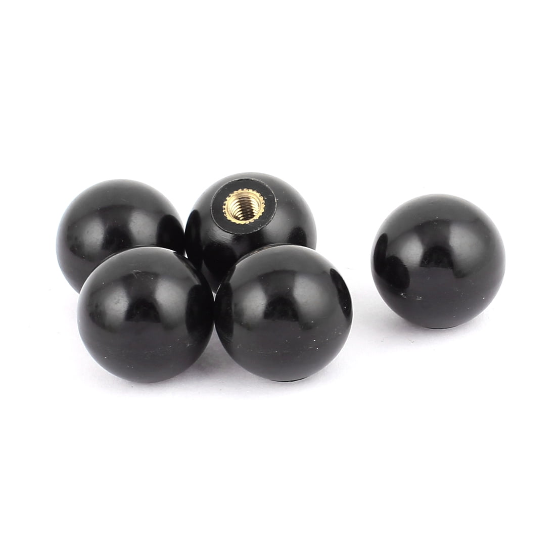 5pcs M6 Dia Metal Thread Plastic Black Spherical Spanner Lever for ...