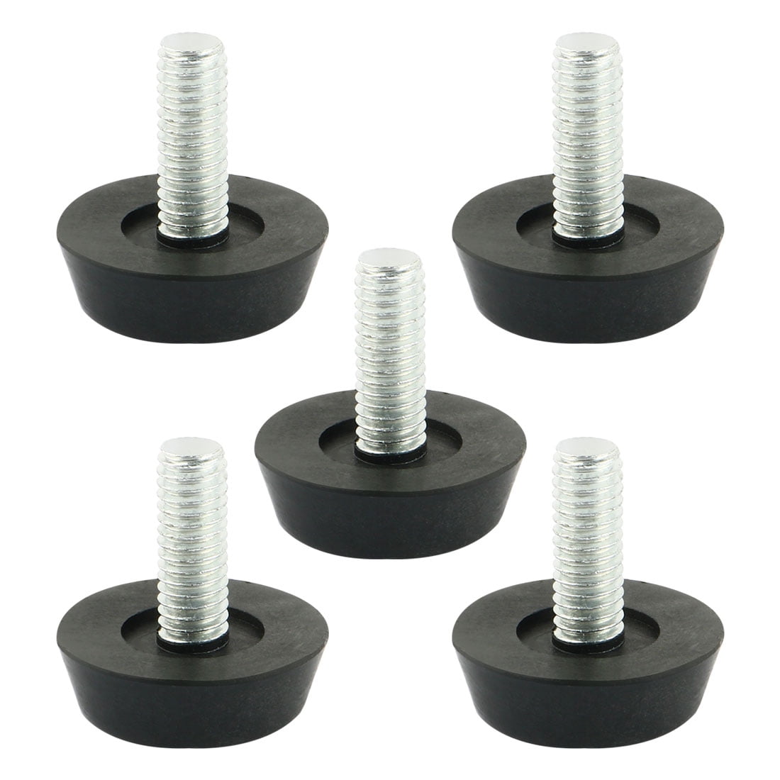 Unique Bargains 5 Pcs M6 x 0.59'' Thread Table Desk Screw On Adjustable ...