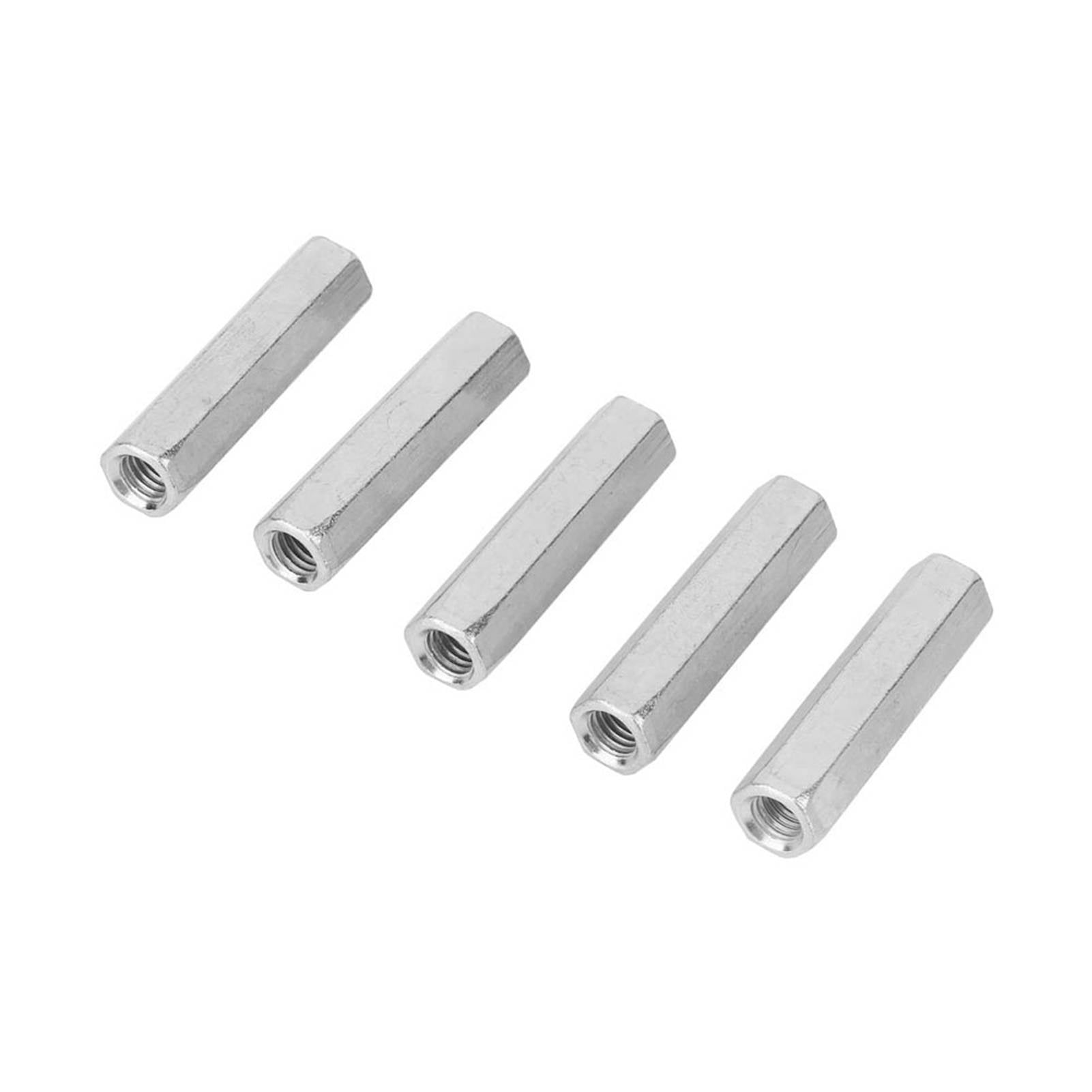 5pcs M8 * 50 Long Rod Nut Hex Hexagonal Sleeve Nut Standoff Threaded ...