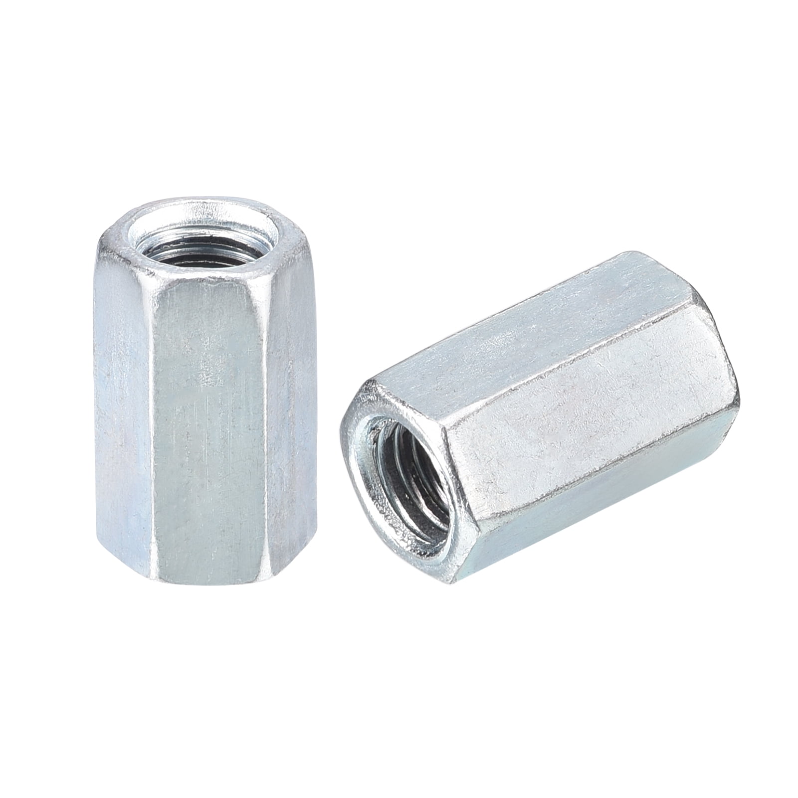 5pcs M8x12x20mm Coupling Nuts - Galvanized Carbon Steel Hex Threaded ...