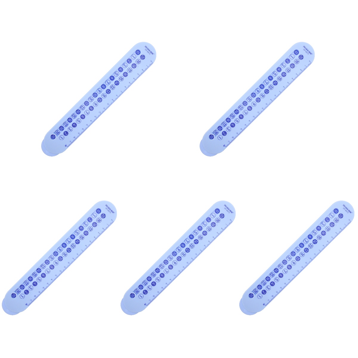 5pcs Math Learning Number Matching Ruler Addition Subtraction Ruler ...