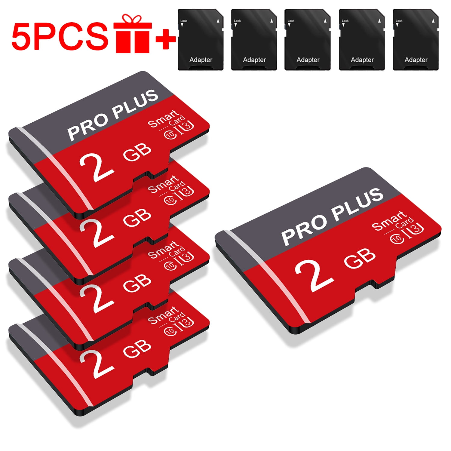 5pcs Memory Card 64GB 32GB 16GB With Adapter, High Speed Memory Card ...