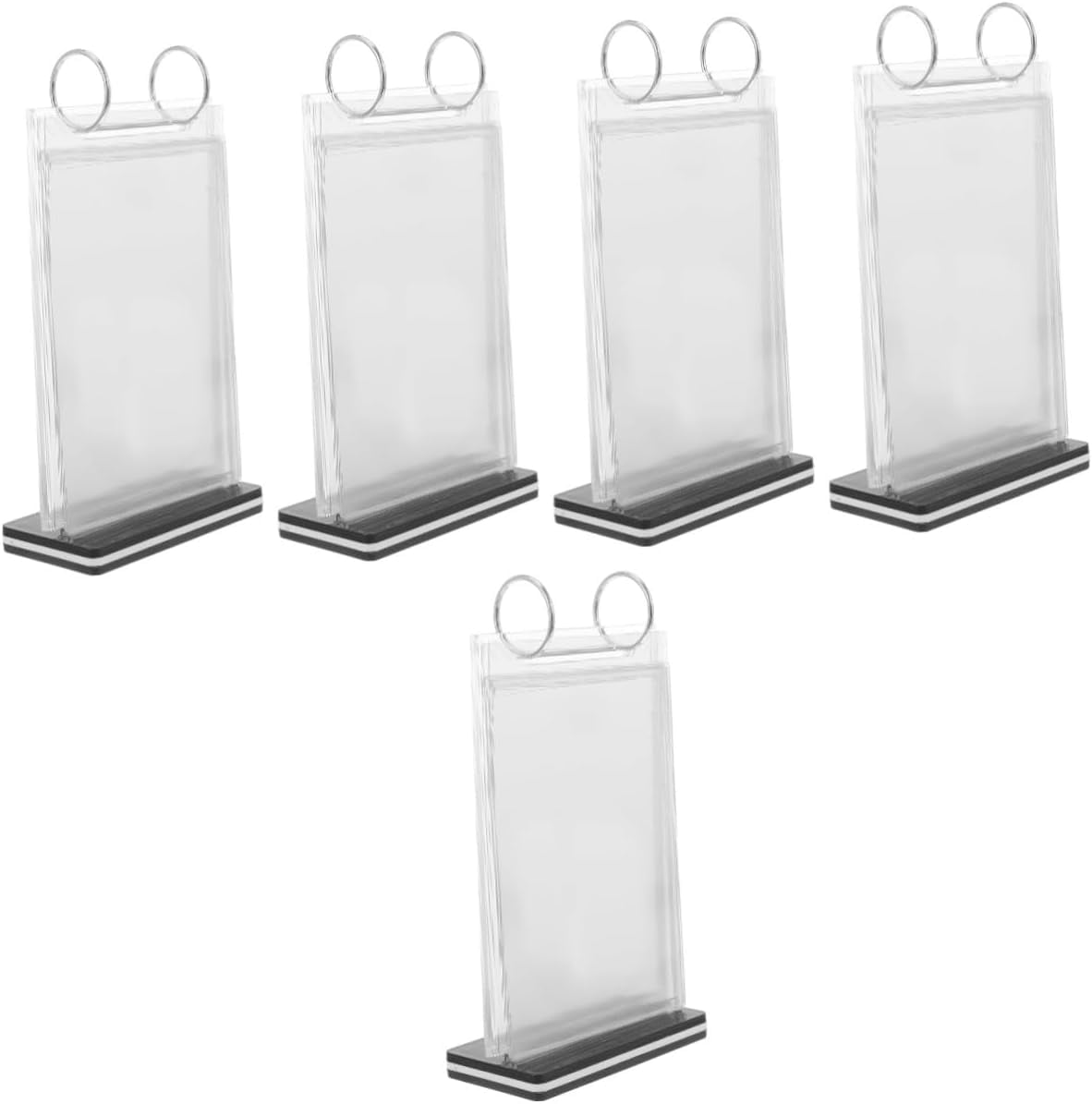 5pcs Menu Display Stand Desktop Sign Stand Catalog Holder for Desk Sign ...