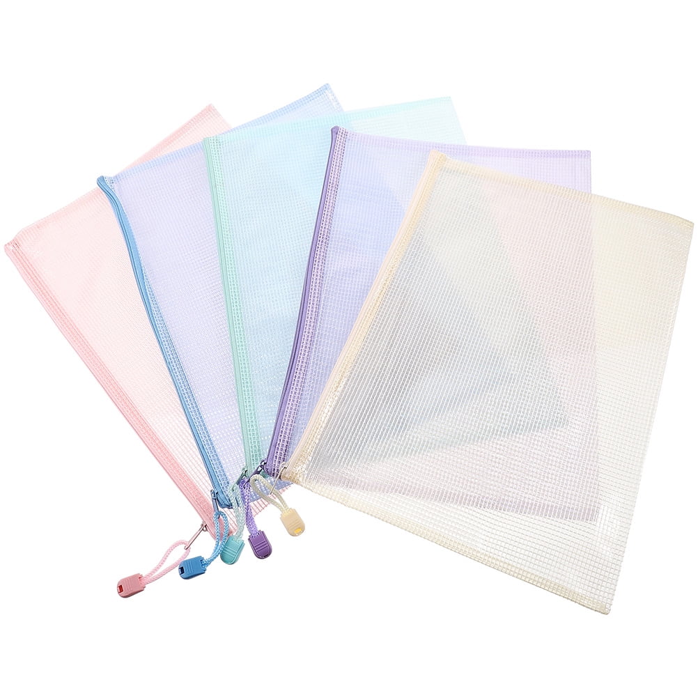 Romansa Mesh Zipper Pouch Bags, Assorted Colors, PVC and PP Material ...