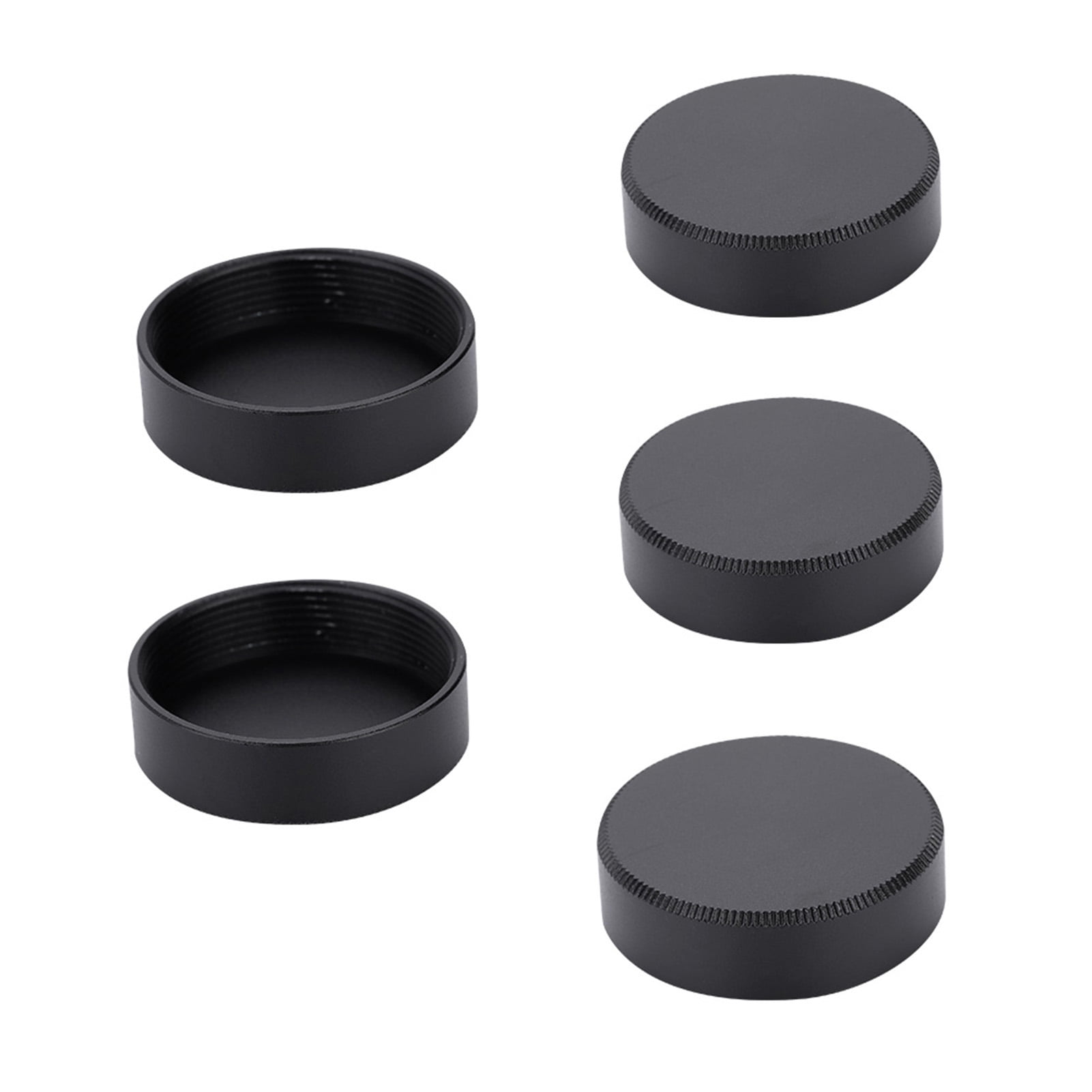 5pcs Metal C Mount Rear Lens Cover Cap 27mm for CCTV TV Lenses (Black ...