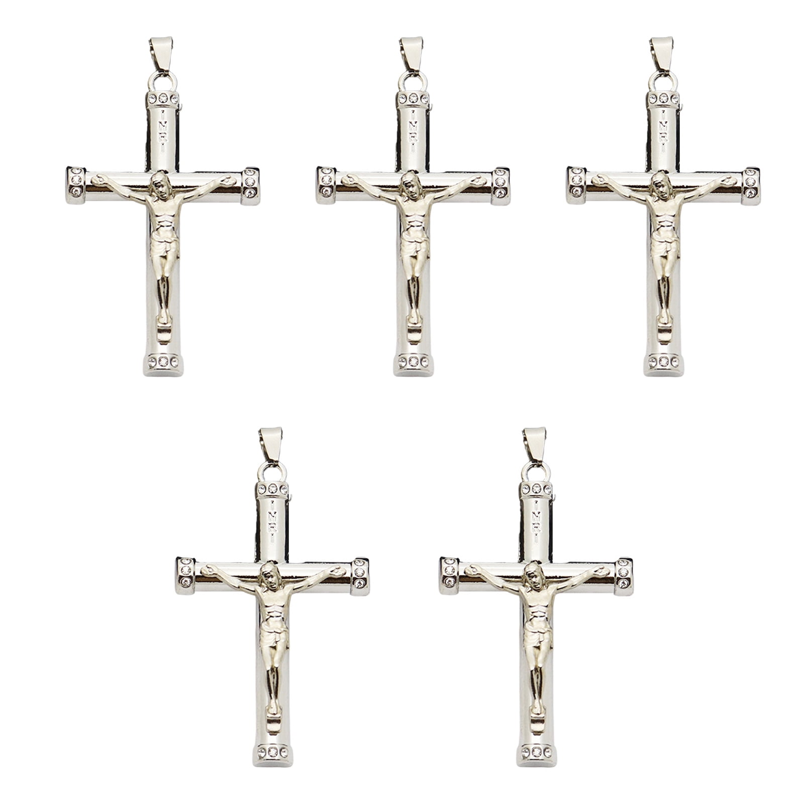 5pcs Metal Christian Pendants Catholic Charm Religious for Earring ...