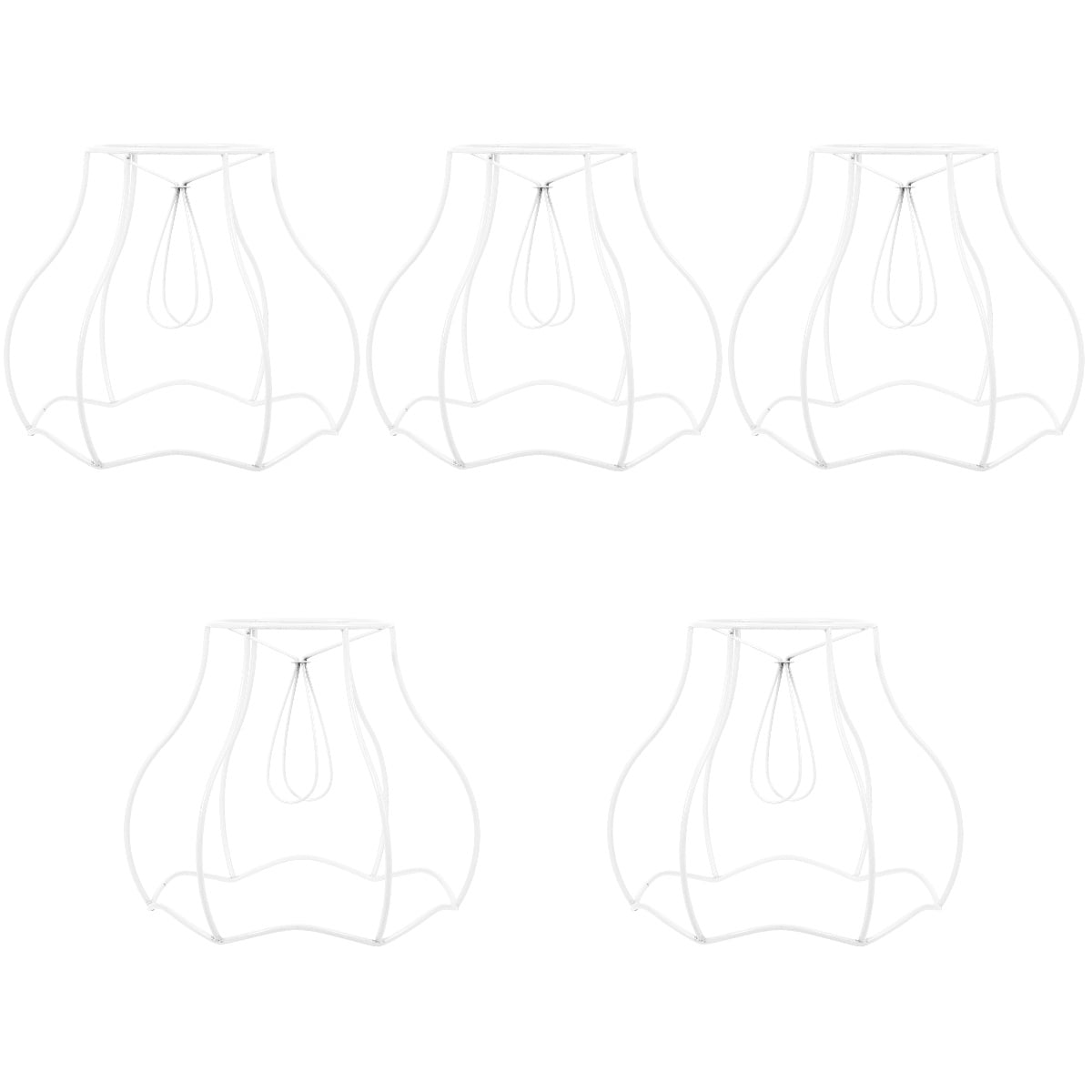 5pcs Metal Lamp Shade Guard Cage Lamp Shade DIY Metal Lampshade Frame ...