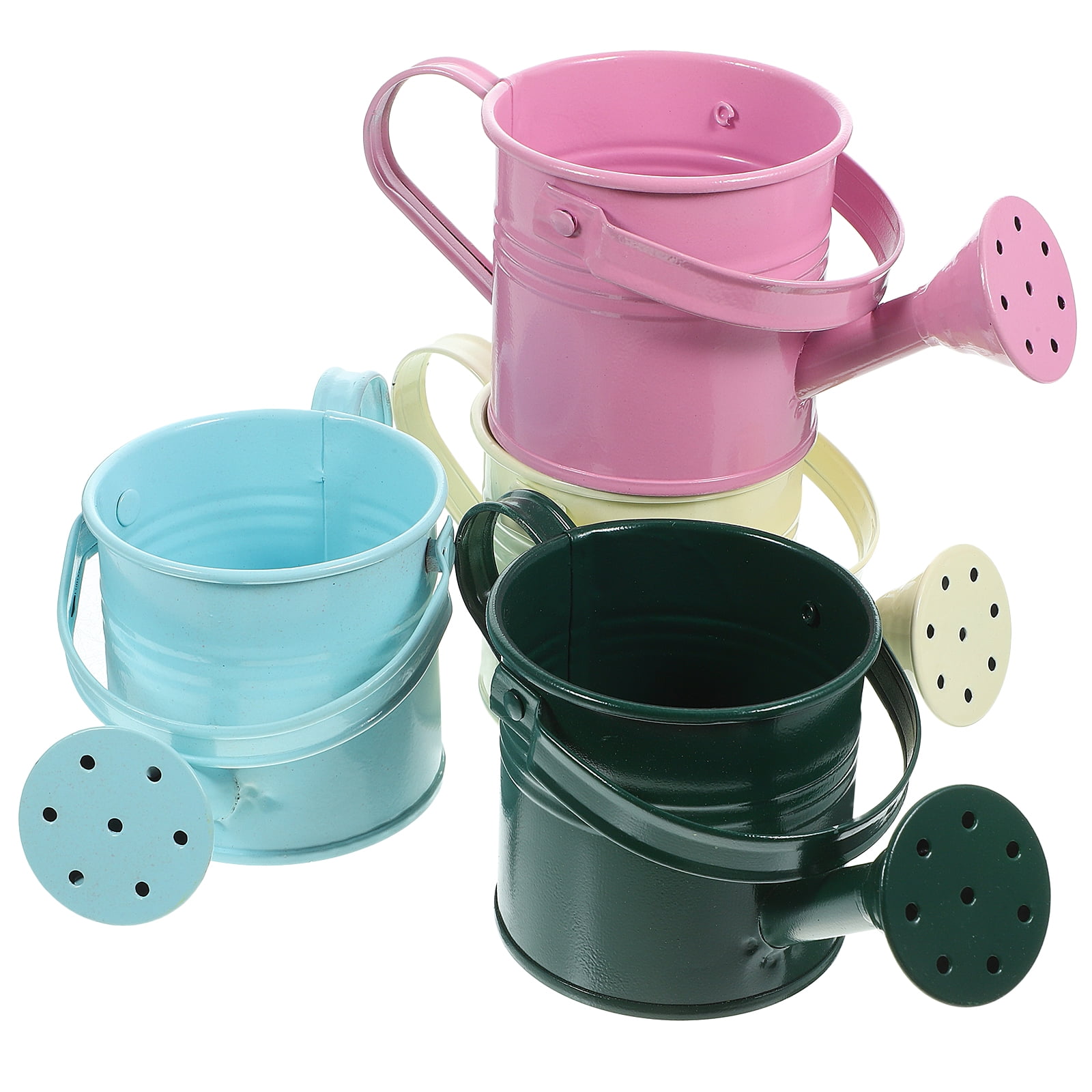 5 Pcs Small Metal Watering Can Mini Watering Can Colorful Watering Cans ...