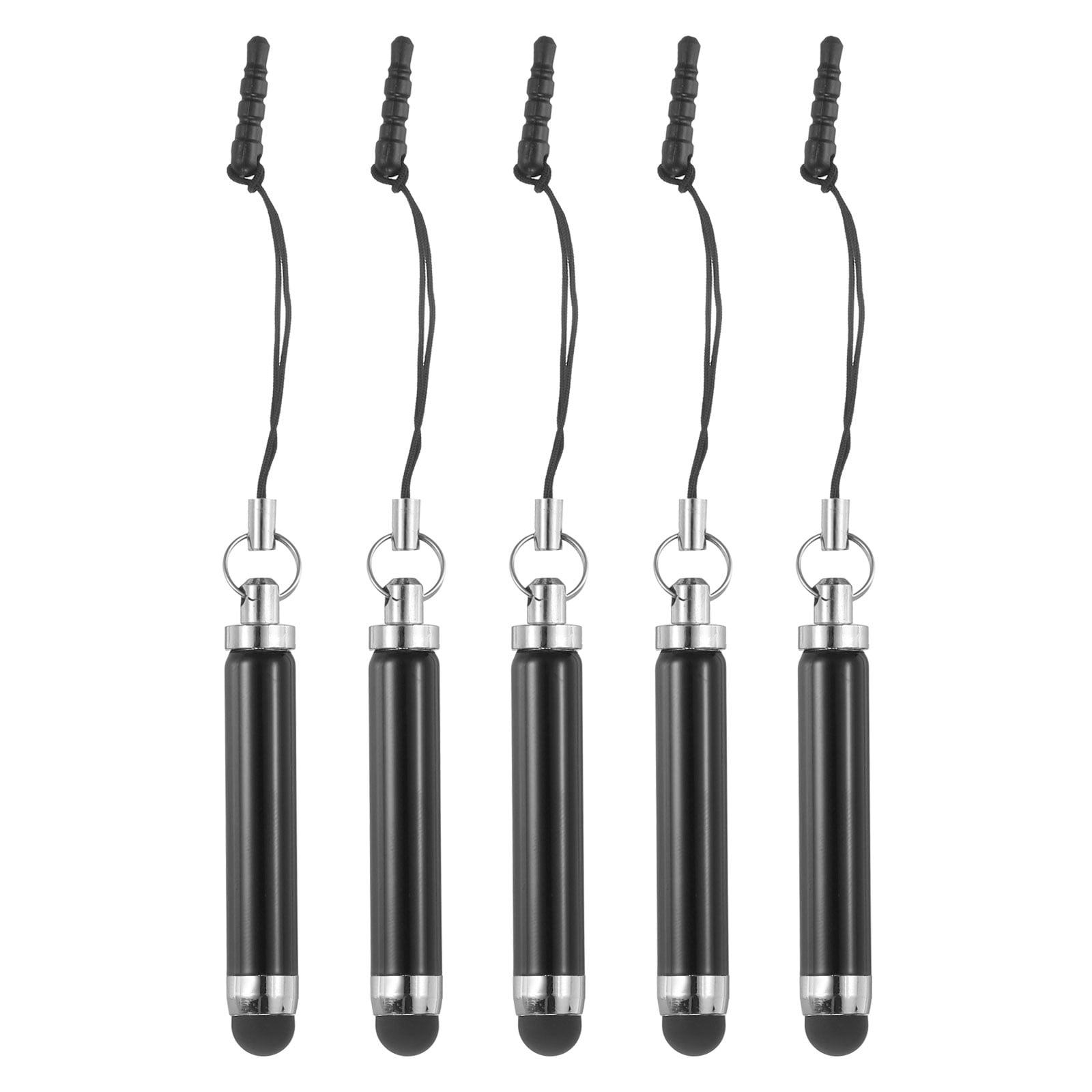 5pcs Metallic Stylus Pen Retractable Aluminum Alloy Mini Capacitive ...