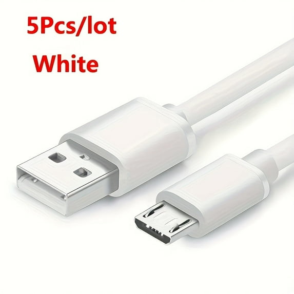 5pcs, Micro USB Cable, 3ft/6ft, Micro USB Cable 5A Fast Charging Wire ...