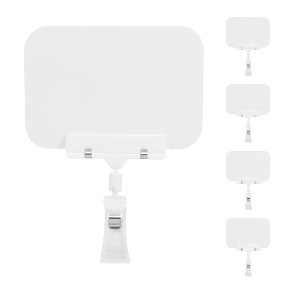 5pcs Mini Chalkboard Sign With Clip Rotating Plastic Display Tags ...