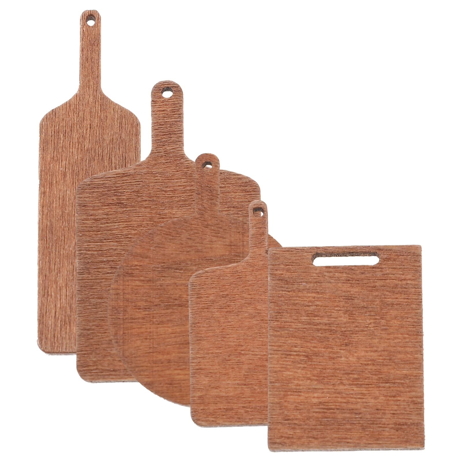 5pcs Mini Chopping Board Wooden Miniature Cutting Boards Mini House ...