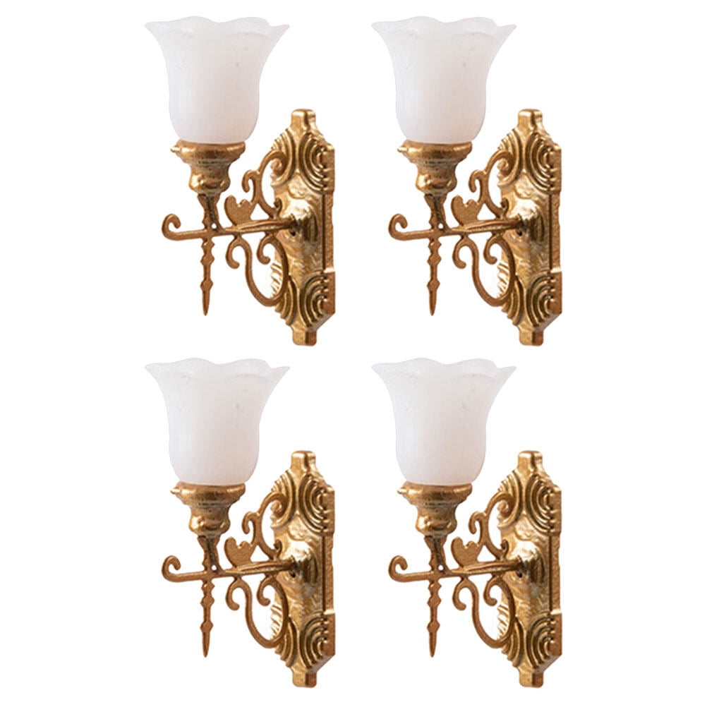 5pcs Mini House Wall Lamps Miniature Wall Lights for Doll House ...