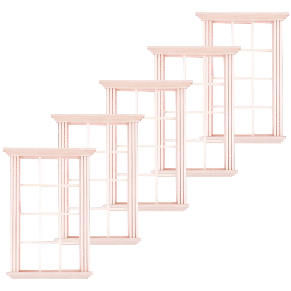 5 Pcs Window Frame Model Miniature House Collection Accessories ...