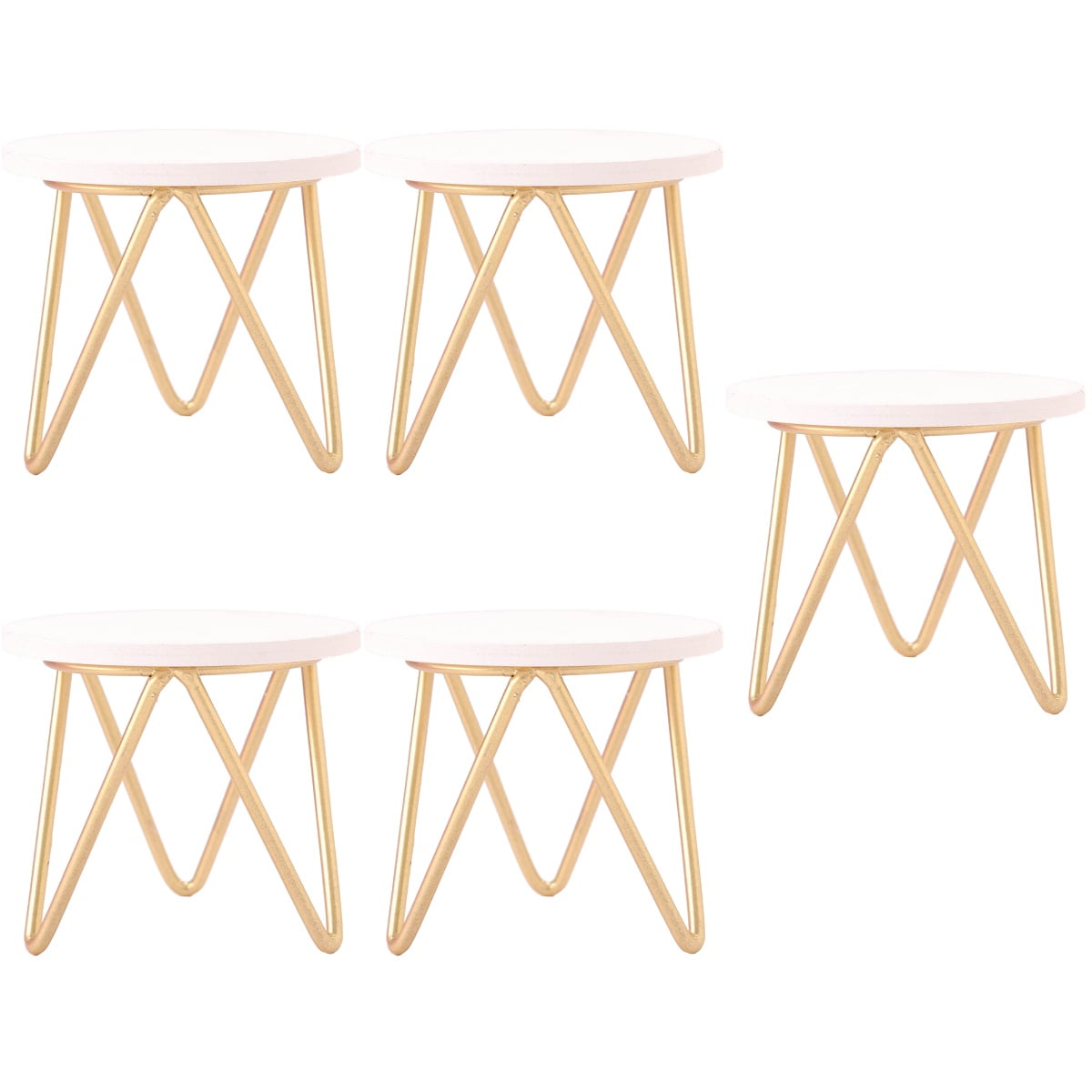 5pcs Mini Side Table Miniature Side Table Round Table Tiny House ...