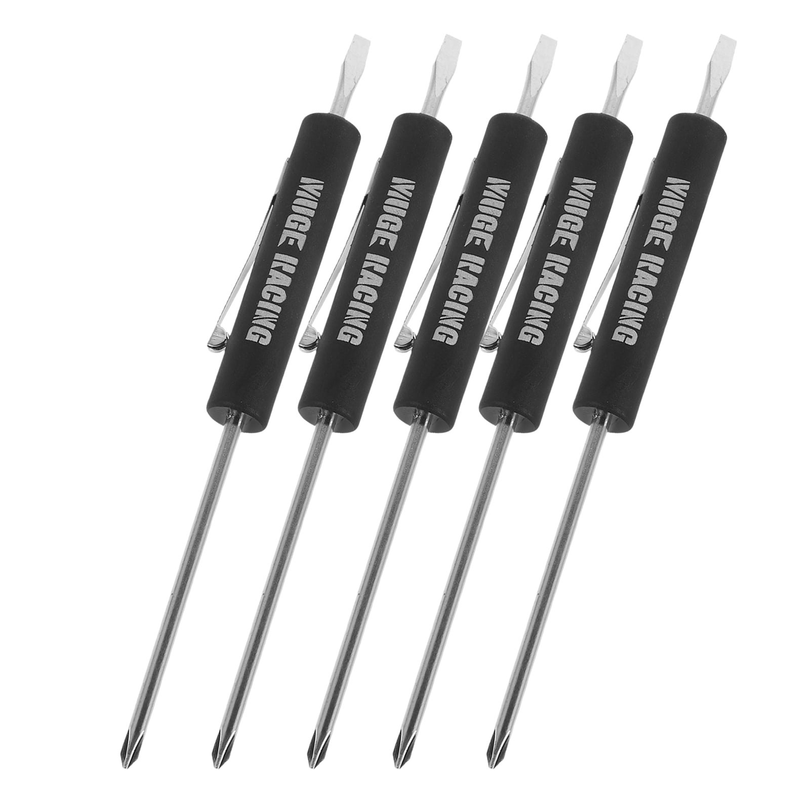 5pcs Miniature Screwdriver Set with Flathead and Cross Tips Pocket ...