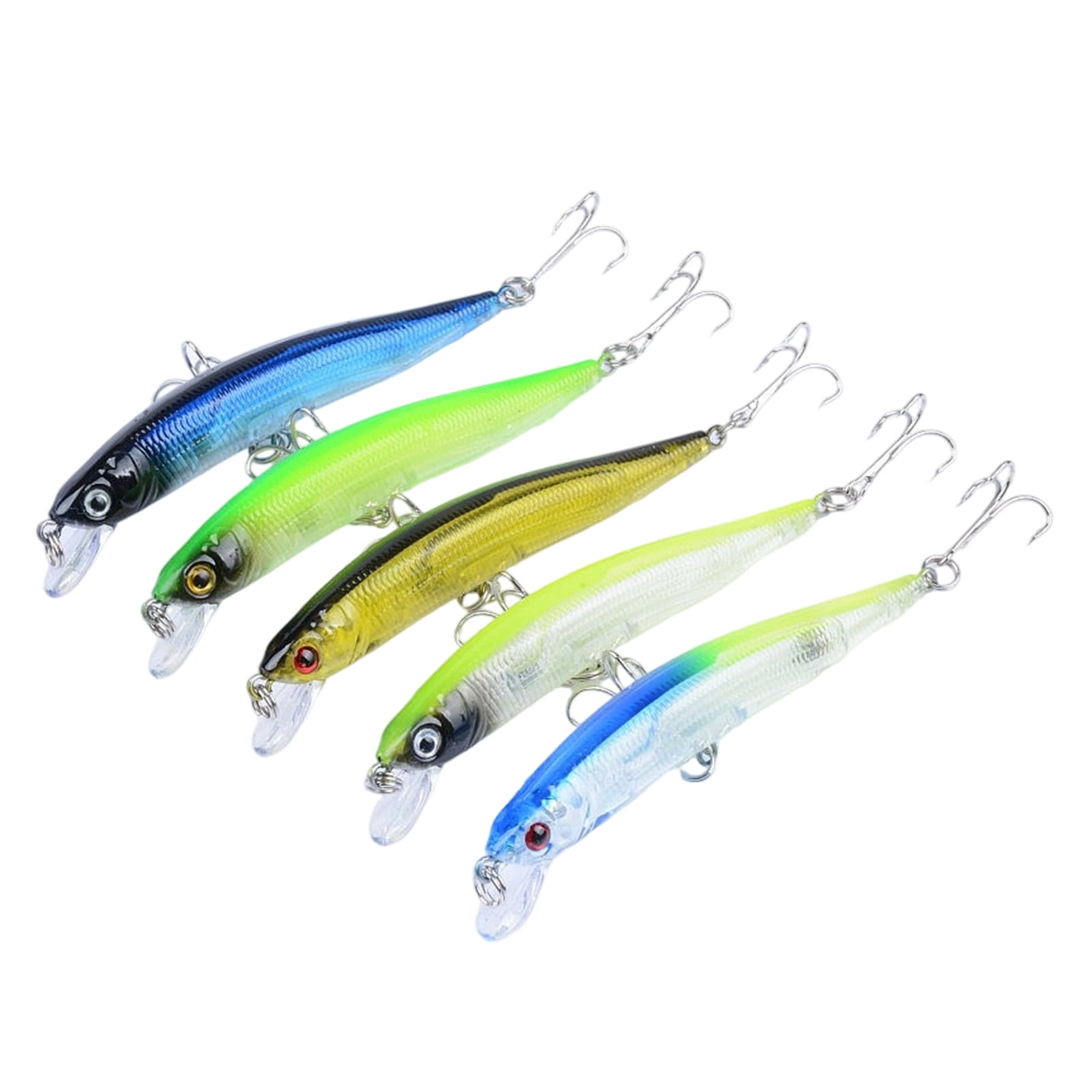 5pcs Minnow Fishing Lure Baits Fishing Lure Artificial Hard Baits ...