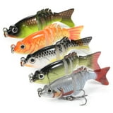 5pcs Multi Jointed Swimbait 6cm 4.7g 6 Segment Lifelike Artificial Hard ...