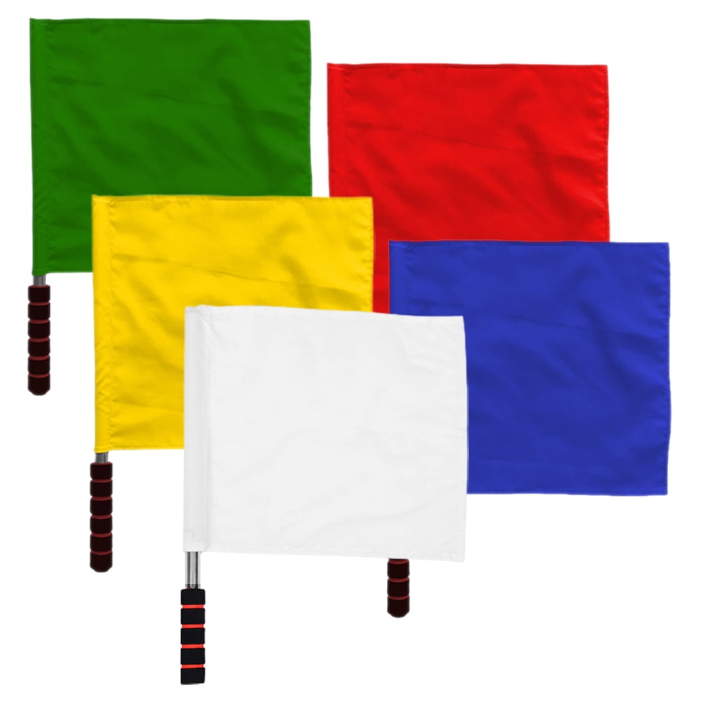 5pcs Multi-function Field Events Referee Flags Handheld Racing Flags Road Signal Flags - Walmart.com