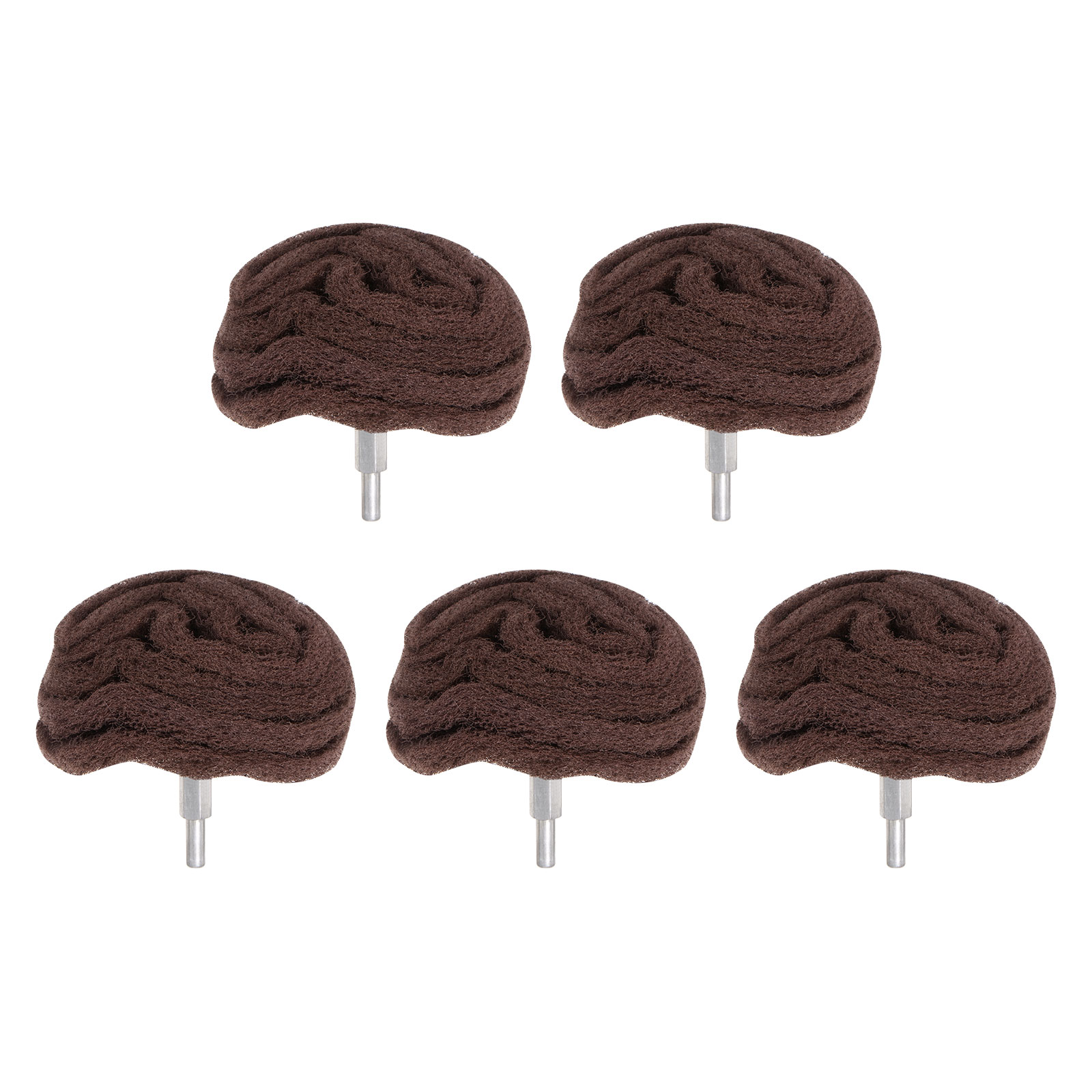 5pcs Mushroom Buffing Wheel for Drill 100mm x 50mm 320 Grit 1/4" Shank ...