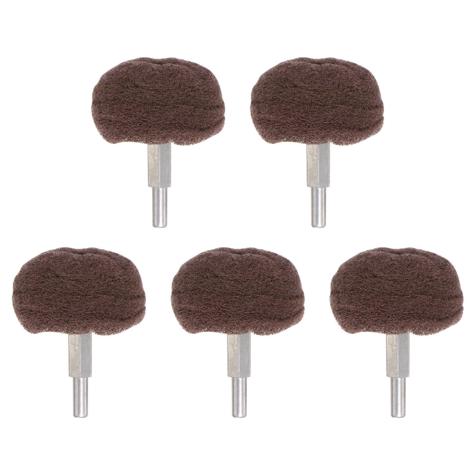 5pcs Mushroom Buffing Wheel for Drill 50mm x 25mm 320 Grit 1/4" Shank ...