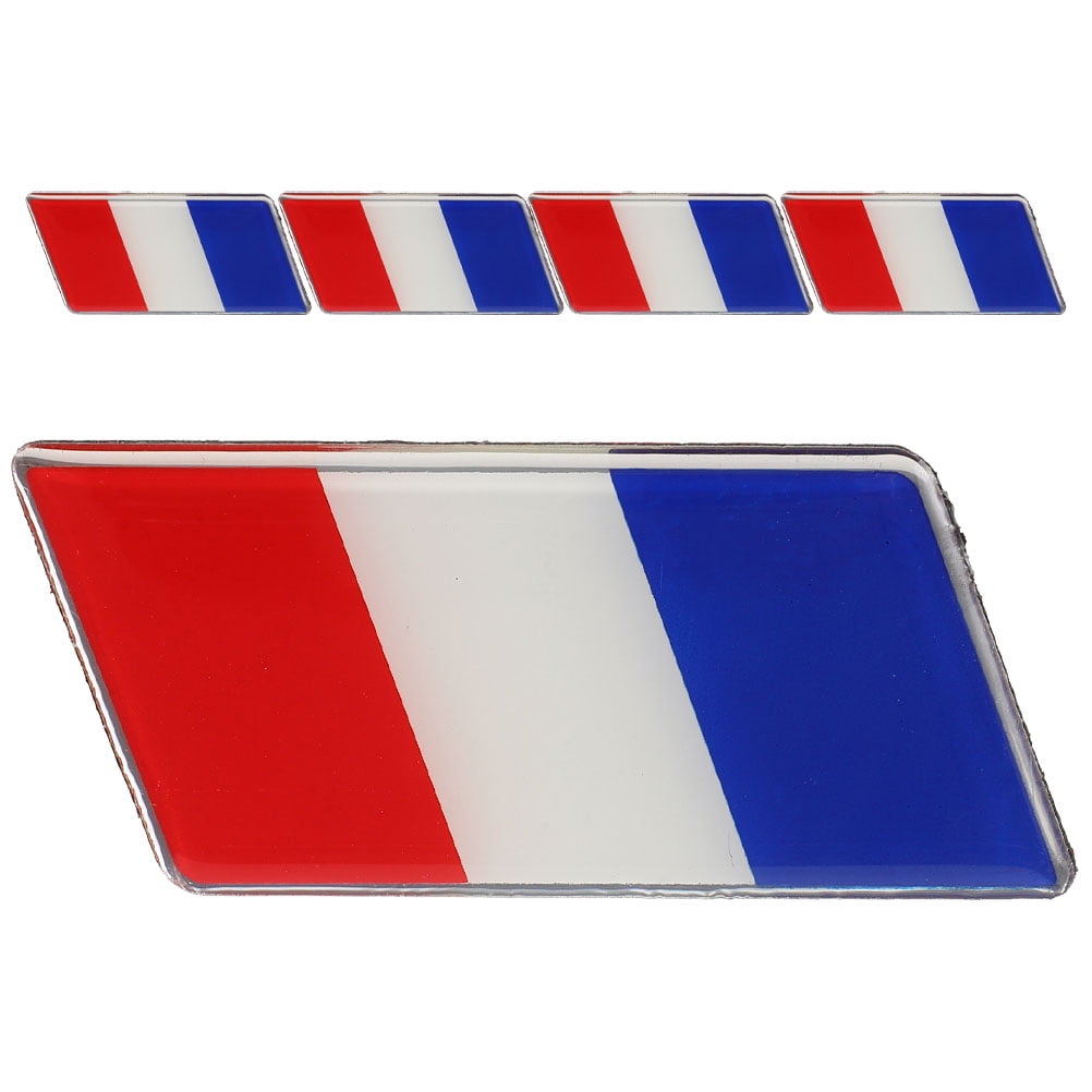 5pcs National Flag Car Decals Small National Flag Stickers Car Badge ...