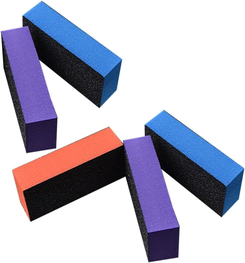 5pcs Nail Buffing Block Nail Buffers Sponge Nail Files Polishing Block ...