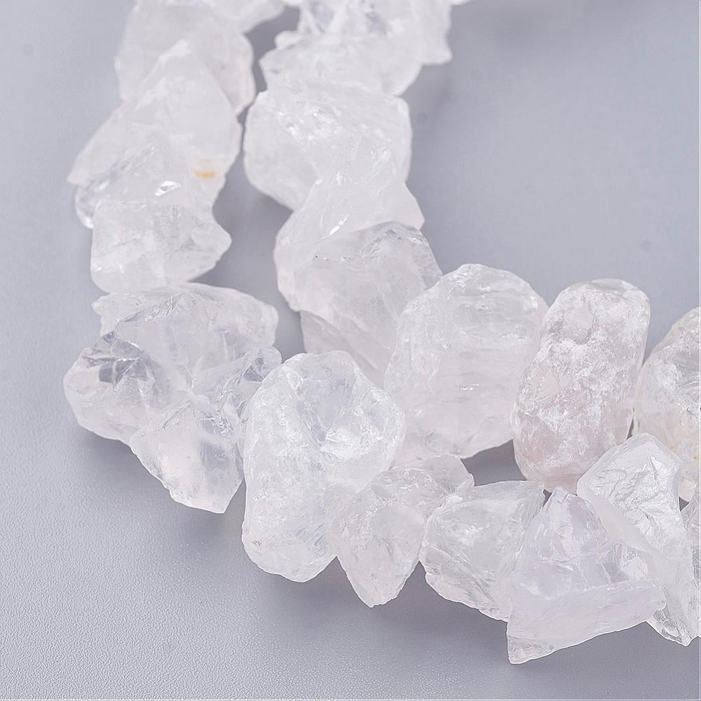 5pcs Natural Quartz Beads Strands Rock Beads 12~22x7~13.5x10~22mm Hole ...