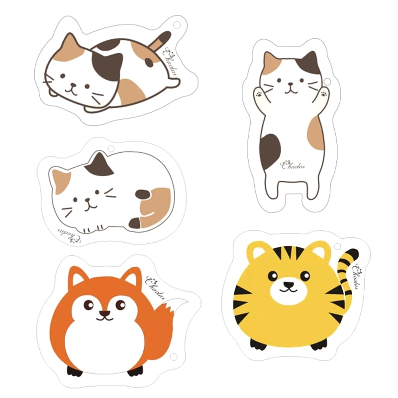 5pcs Non-stick Cartoon Compressed Wood Pulp Cotton Sponge Magic Oil ...