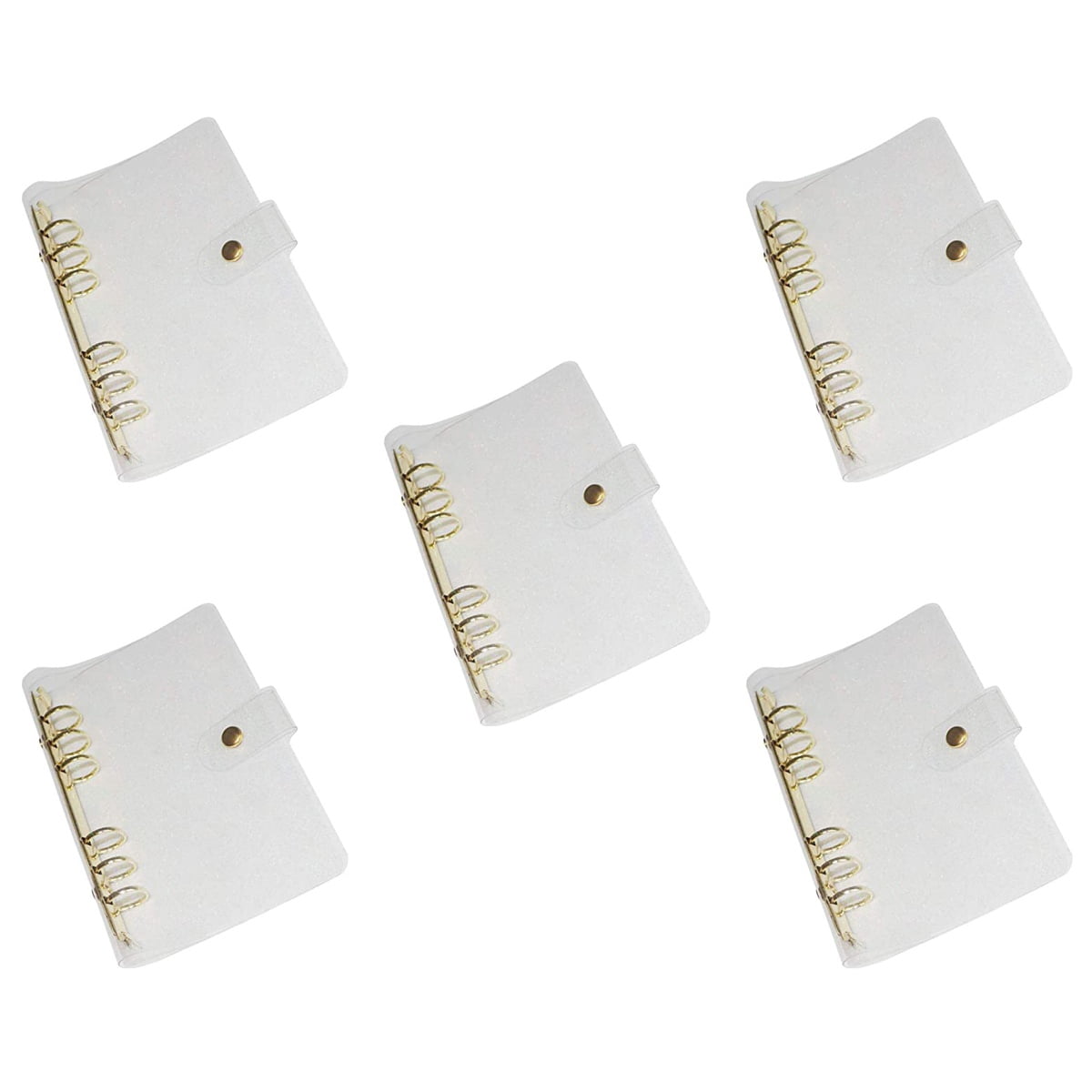 5pcs Notebook Cover Clear Binder Cover Refillable Binder Cover ...