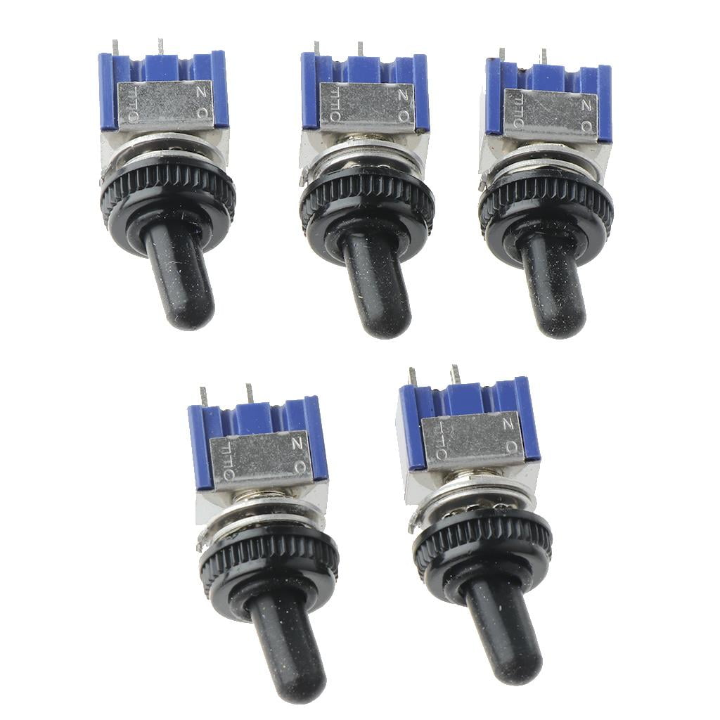 5pcs On Off Mini Toggle Switch Miniature + Waterproof - Walmart.com