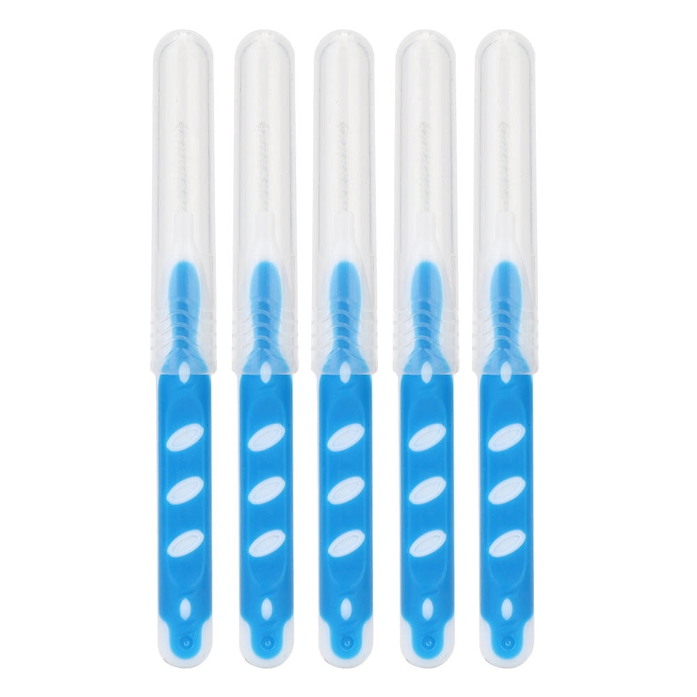 5pcs Oral Care Deep Cleaning Interdental Brush Soft Hair Teeth Stain ...