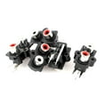 5pcs PCB Mount 2 Position Stereo Audio Video Jack AV Socket RCA Female ...