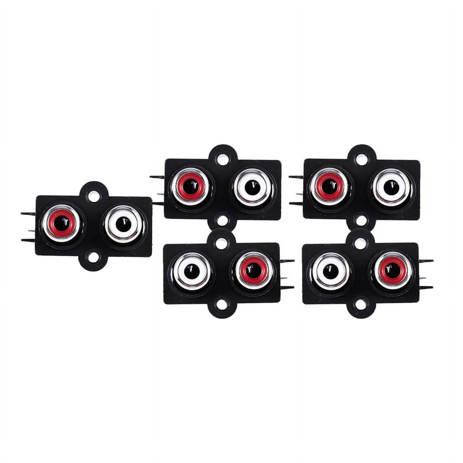 5pcs PCB Mount 2 Position Stereo Audio Video Jack Female Connector ...