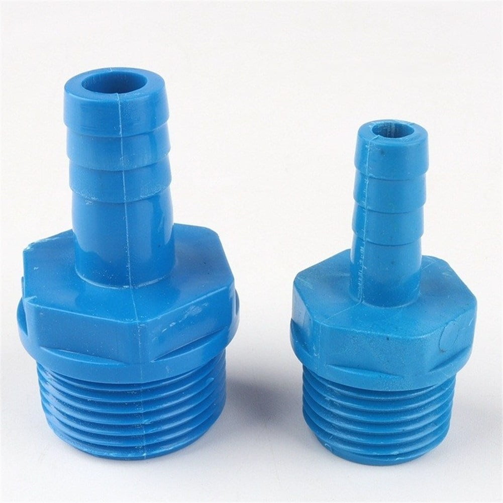 5pcs PVC 1/2" 3/4" Thread To 8~16mm Pagoda Joints Garden Irrigation Fittings Water Pipe ...