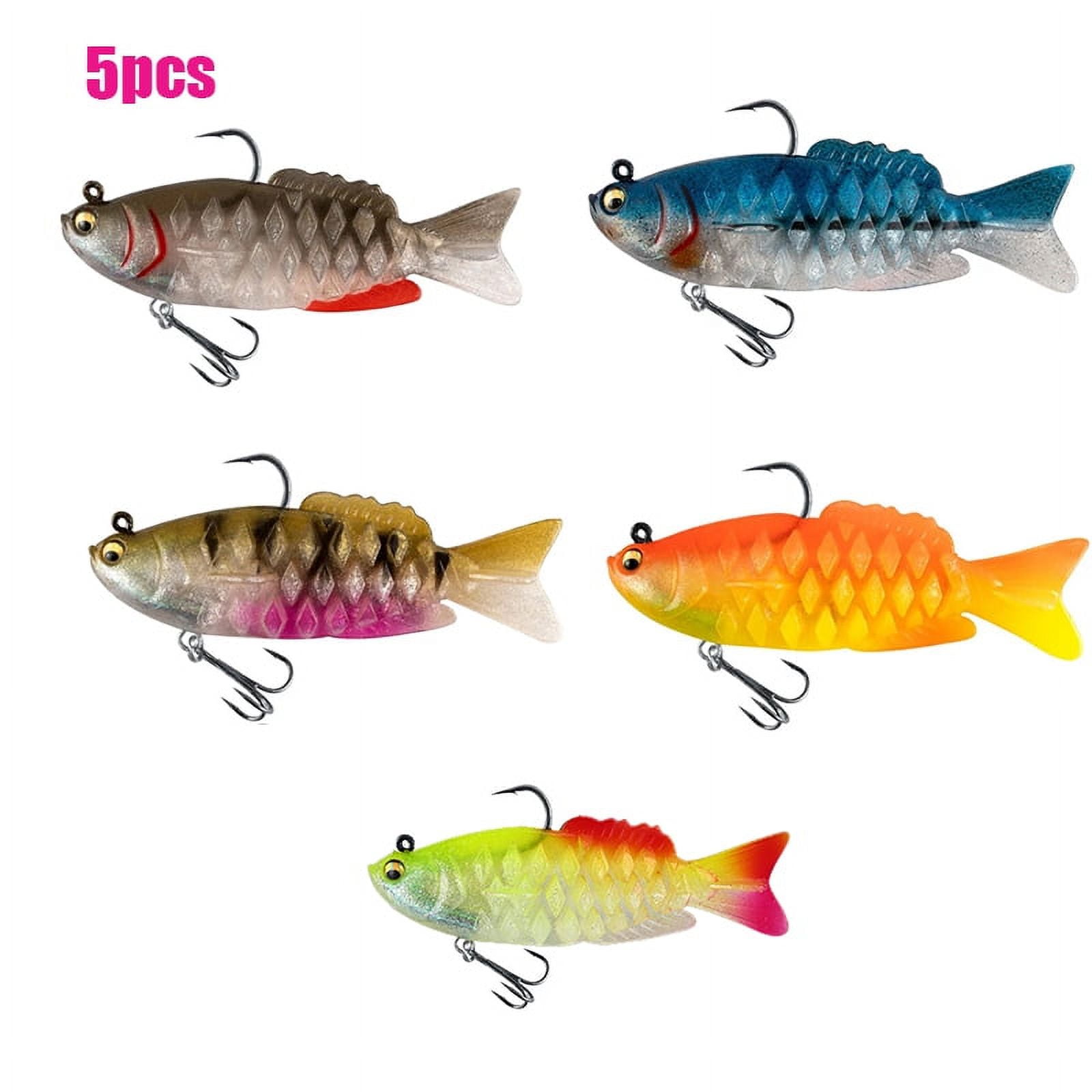5pcs PVC pack lead fish bait 9.5cm-20g Fishing Soft Plastic Lure ...