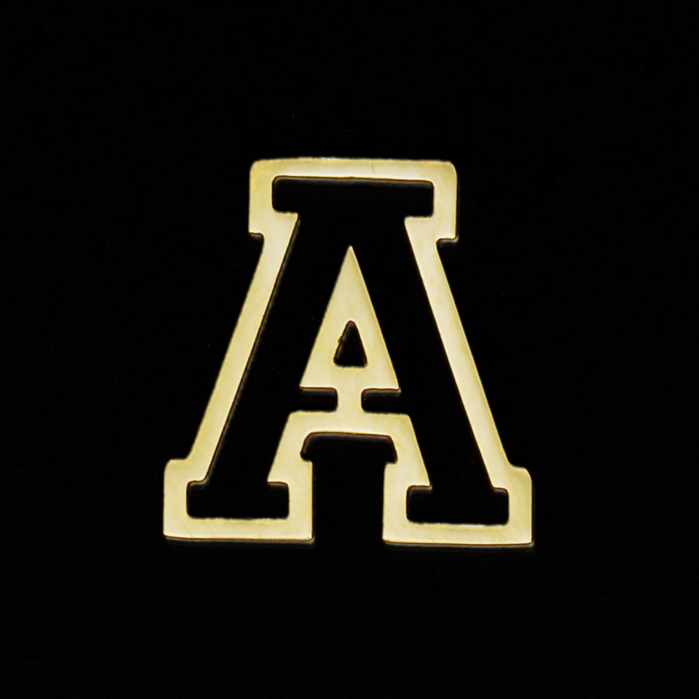 5pcs PVD Vacuum Plating 201 Stainless Steel Laser Cut Letter No Hole ...