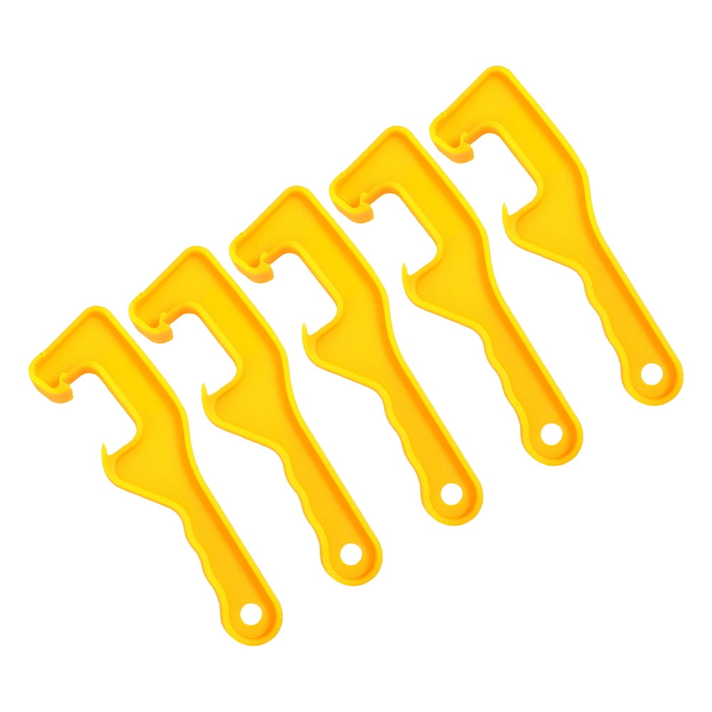 Universal Lid Lifter Tool for Paint Buckets, 5 Yellow Plastic Pieces ...